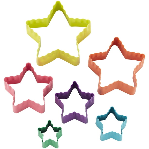 Wilton Star-Shaped Fondant Cut-Out Set, 6-Piece - Walmart.com