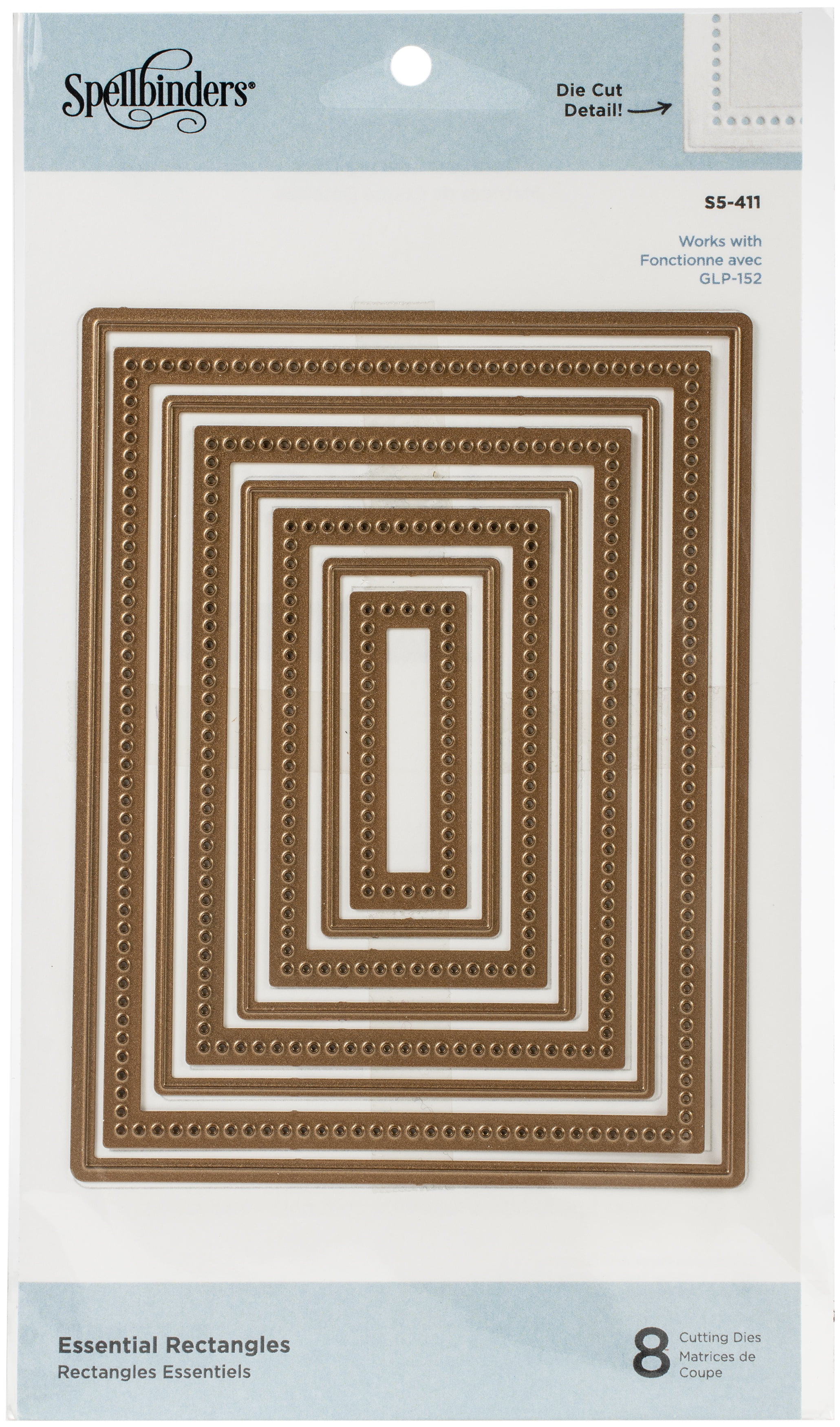 Spellbinders Etched Dies, Essential Rectangles - Walmart.com