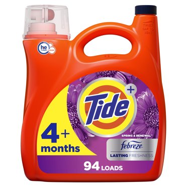 Tide High Efficiency Spring & Renewal, 59 Loads Liquid Laundry ...