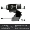 Logitech 1080p Pro Stream Webcam for HD Video Streaming and Recording ...