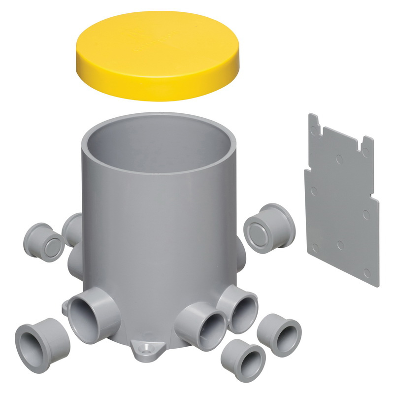 Arlington FLBC4502 Plastic Non-Metallic 4-1/2-Inch Round Floor Box With ...