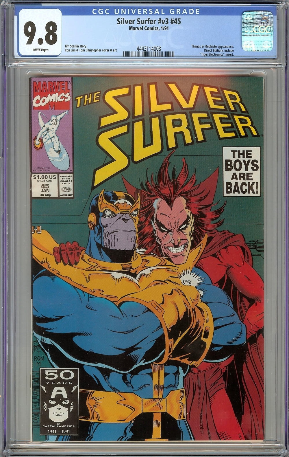 Silver Surfer #45 - CGC 9.8 Comic Book - Walmart.com