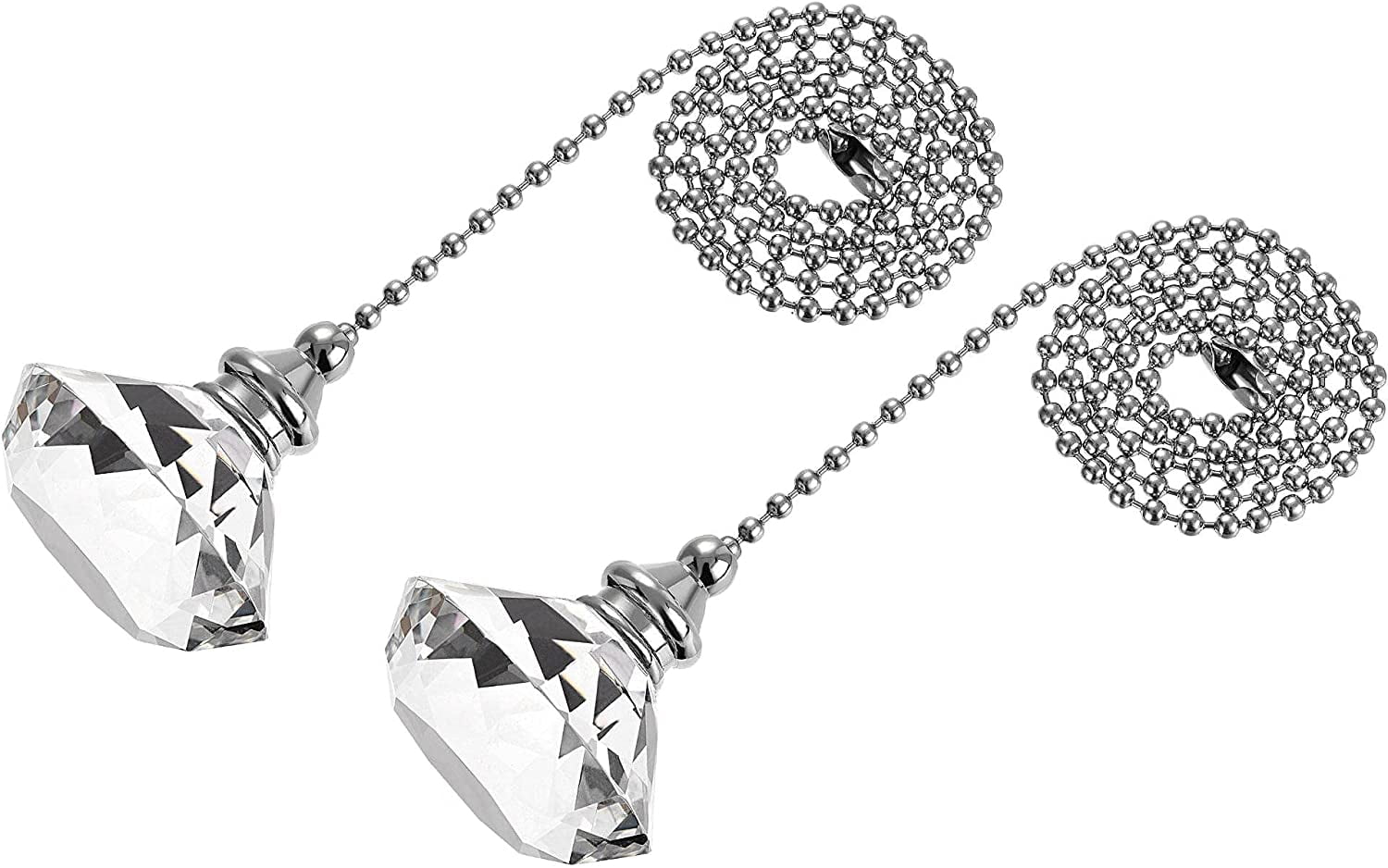 20 Inch Ceiling Fan Pull Chain, Decorative Crystal Fan Pull Chain ...