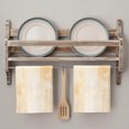 3 Pack Collage Theme Kitchen Towels Retro Beige Oil Painting Texture ...