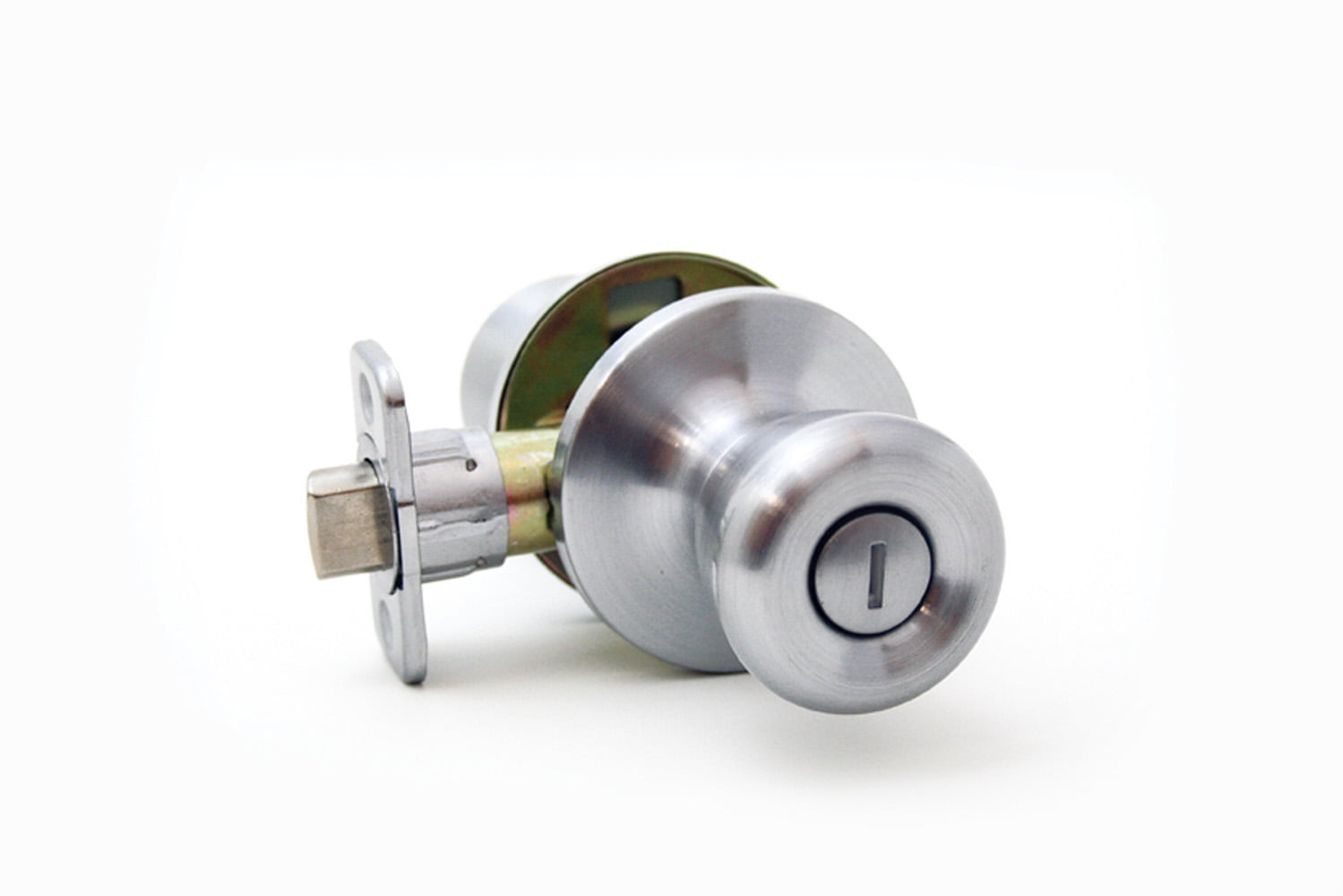 Atlas Tulip Privacy Locking Door Knob, Satin Chrome - Walmart.com