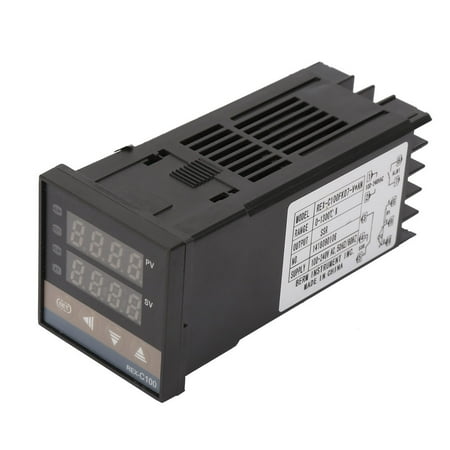 Digital PID Temperature Controller, 100-240V 40A SSR PID Temperature ...