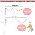 Cat Wand Toys Interactive Kitten Toys for Indoor Cats Colorful Teaser ...