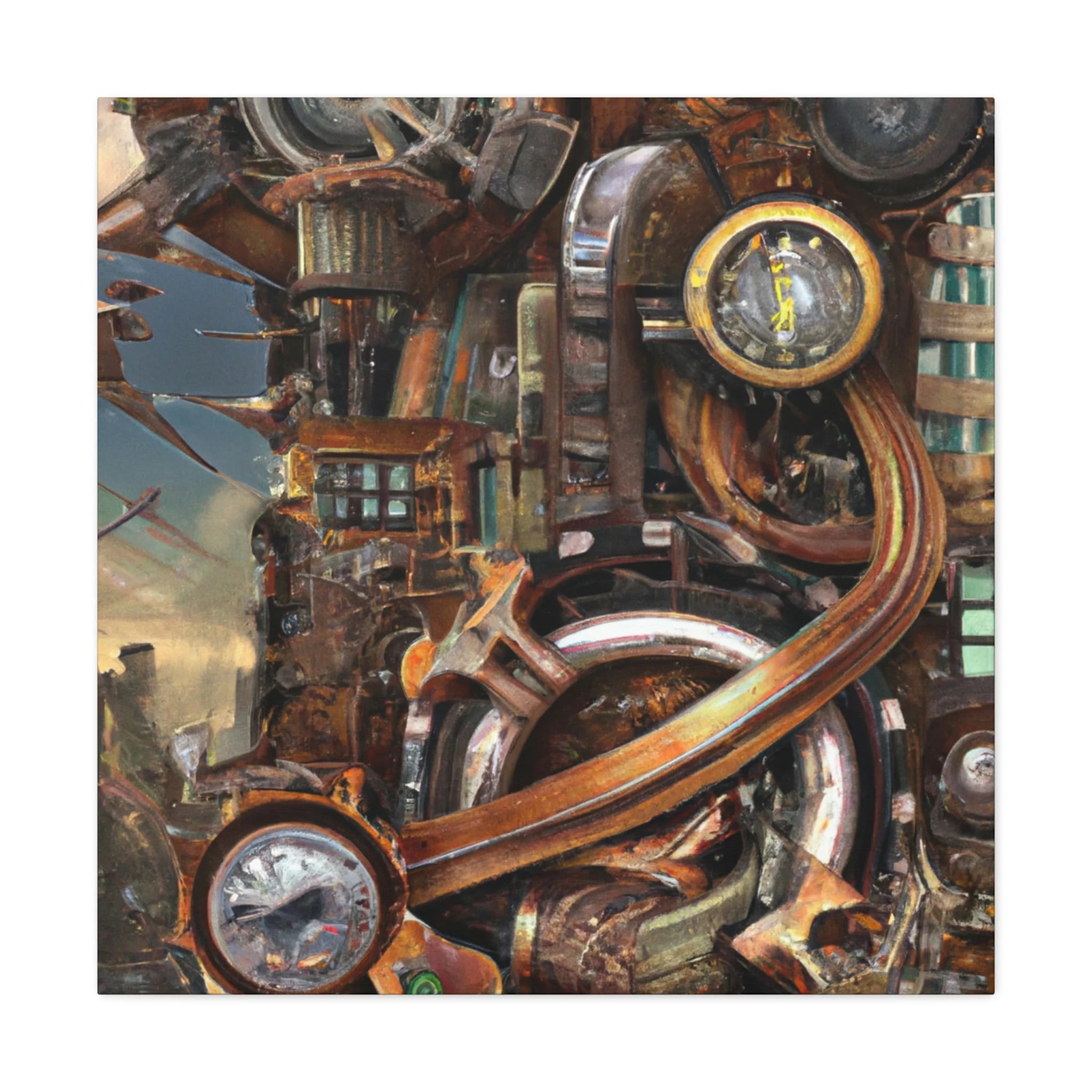 Industrial Clockwork Dreams - Canvas - Walmart.com