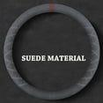 BOXIANG Car Steering Wheel Covers Cowhide Suede Steering Wheel Cover ...
