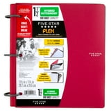 Five Star Flex 1 1/2" Hybrid NoteBinder, Red (72399) - Walmart.com