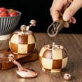 Checkerboard Hand Crank Salt and Pepper Grinder Set Fashion Manual ...