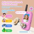 Metiyea Video Walkie Talkies for Kids, 2-Pack Rechargeable Walkie ...