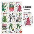 2-Pack Christmas Static Window Clings Set (18 Pieces Total) - Double ...