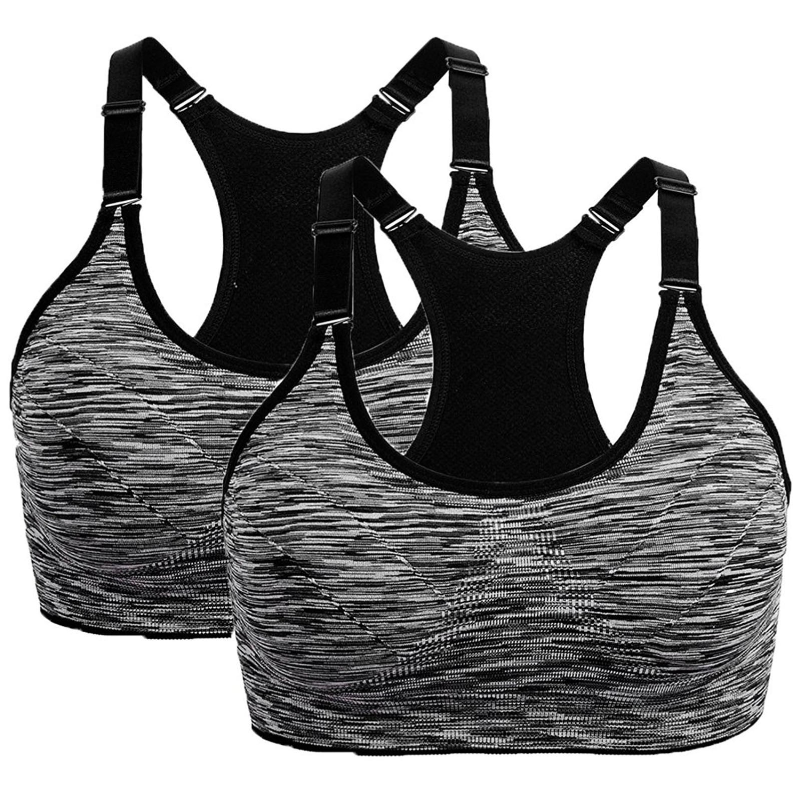 Awzxde Performance Sport Bras For Women Seamless Design High Yoga Running Fitness Top 2 Pack 2pcs Other