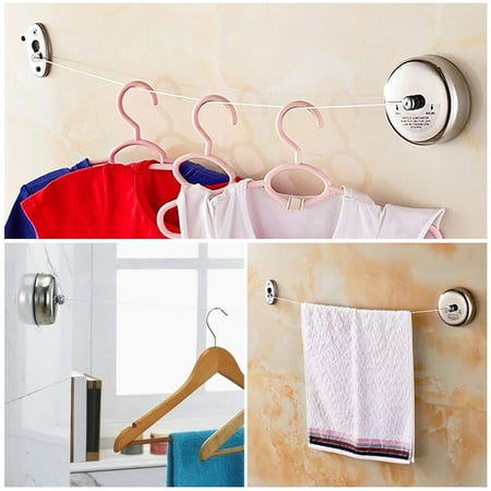 Clairlio 2.8m Clothes Drying Rack Rust-proof Laundry Hangers for Drying ...