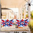 RKSupls Brushstroke Star Burst Patriotic Patriotic Half Round American ...