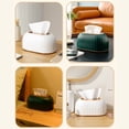 ANXPTIME Striped Tissue Box Toilet Paper Holder Napkin Storage Box ...