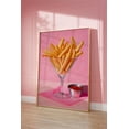 Affixzi French Fries Martini Glass Art Print, Food Still Life Decor ...