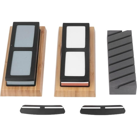 Dual Sided Sharpening Stone Kit Polishing Sharpener Combination Set ...