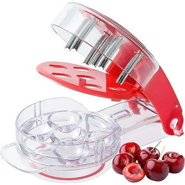 Kitchen Gadget Stainless Steel Cherry Pitter Tool - 6 Cherries at Once ...