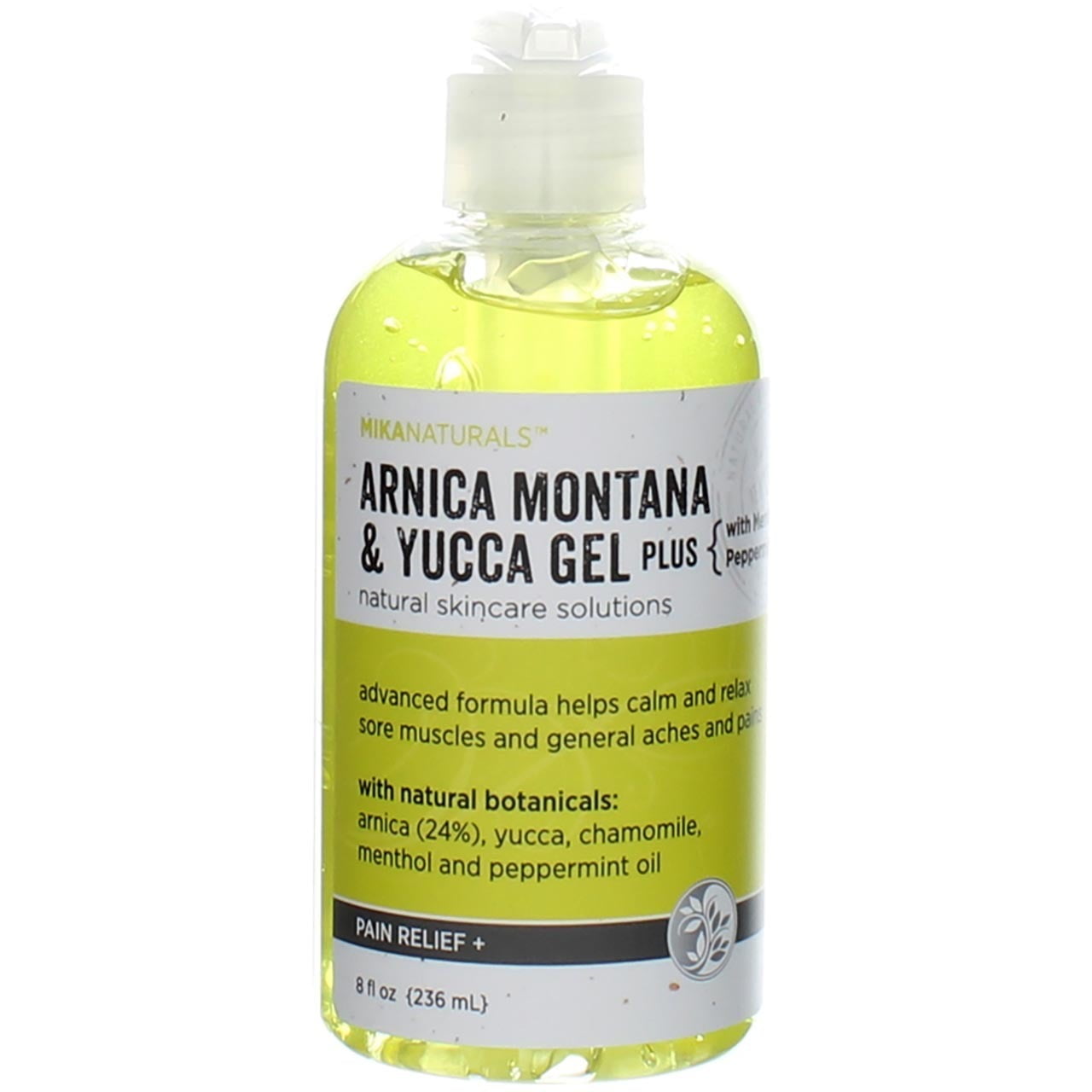 MikaNaturals Arnica Montana & Yucca Gel Pain Relief Gel, 8 fl oz ...