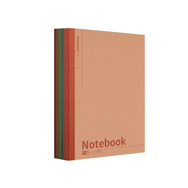 10 Pieces Kraft Paper Cover Notebook Student Office Supplies Page ...