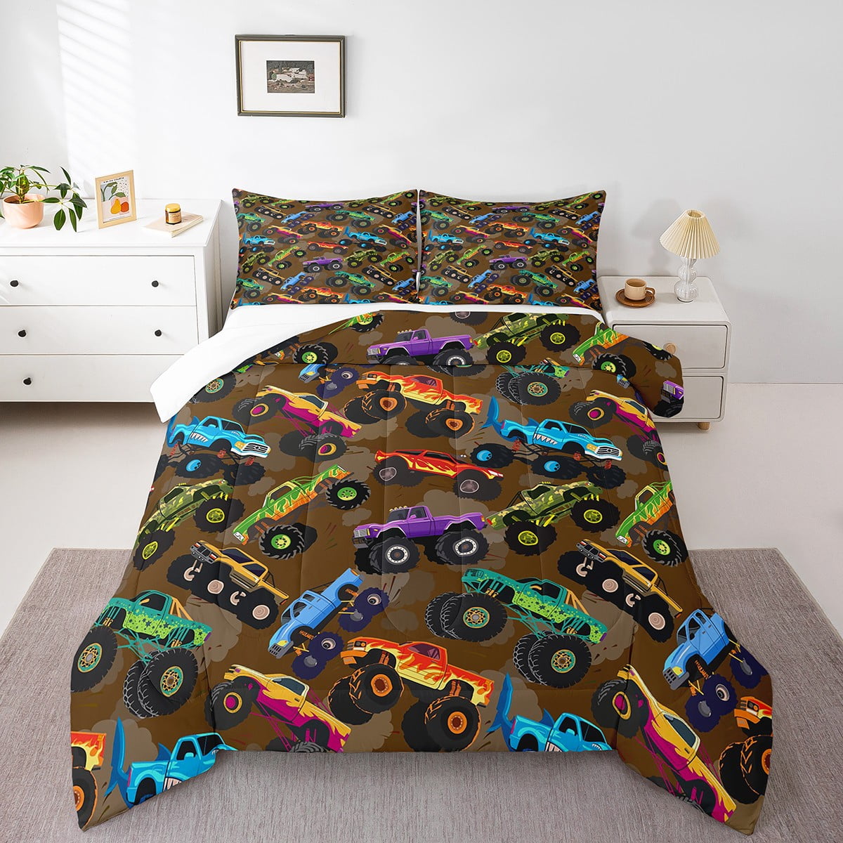 Click here for Erosebridal Colorful Truck Comforter Sets Toddler... prices
