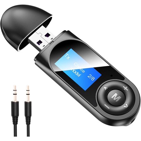 Bluetooth Adapter, Audio Transmitter and Receiver 2 in 1, Wireless ...