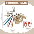 Aluminum Wood Crochet Hook Keychain and Plastic Locking Stitch Markers ...