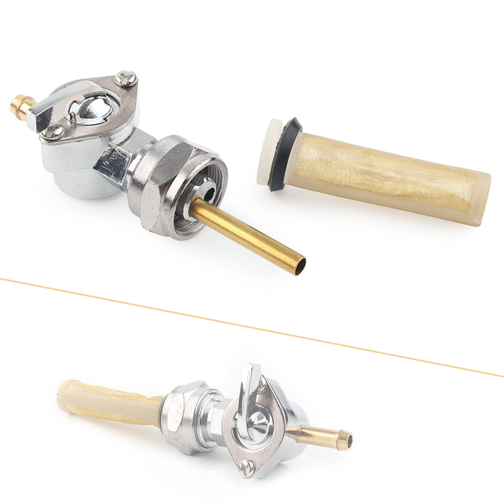 ZS Motorcycle Fuel Valve Petcock Straight for Harley Sportster Big Twin ...