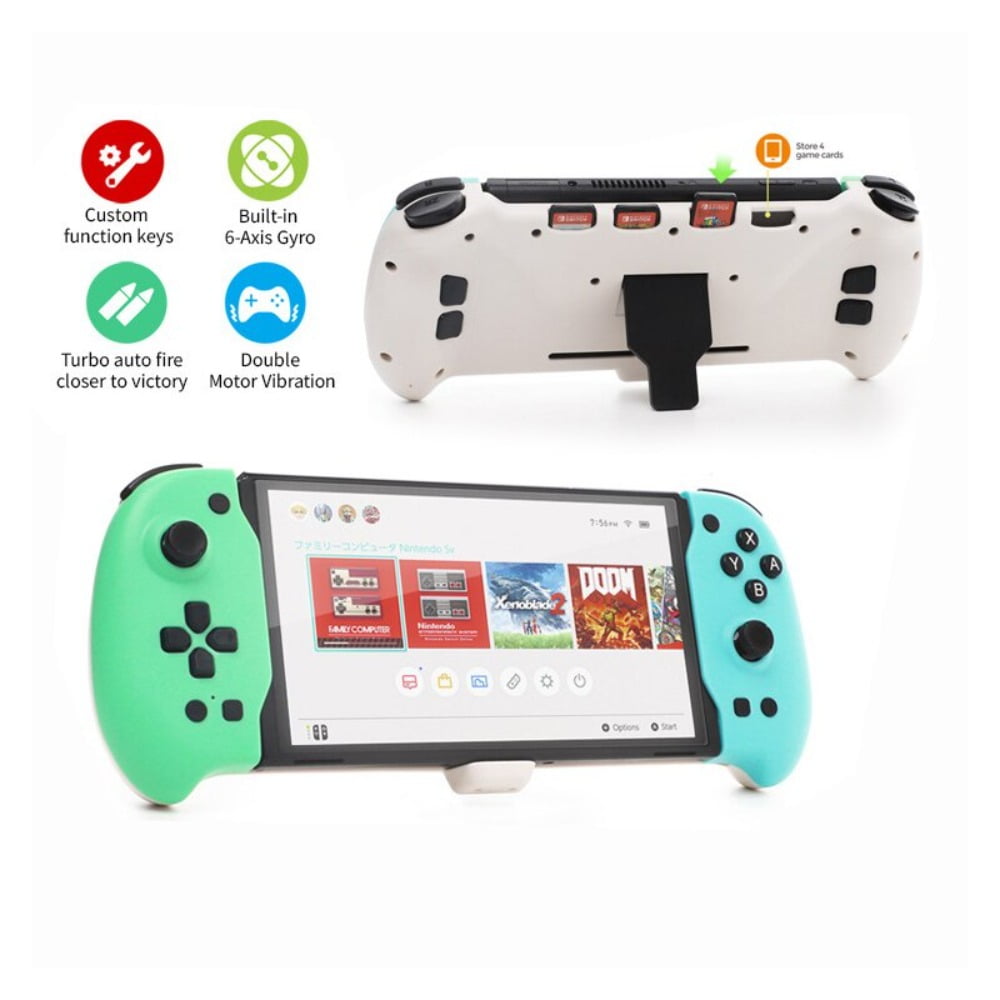 For Nintendo Switch Oled Gamepad Controller Wiredhandheld Grip Double Motor Vibration Built In 6