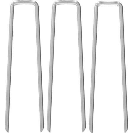 150 Pack 6" Garden Stake Pin ,Heavy Duty Garden Land cape Staple Stake ...