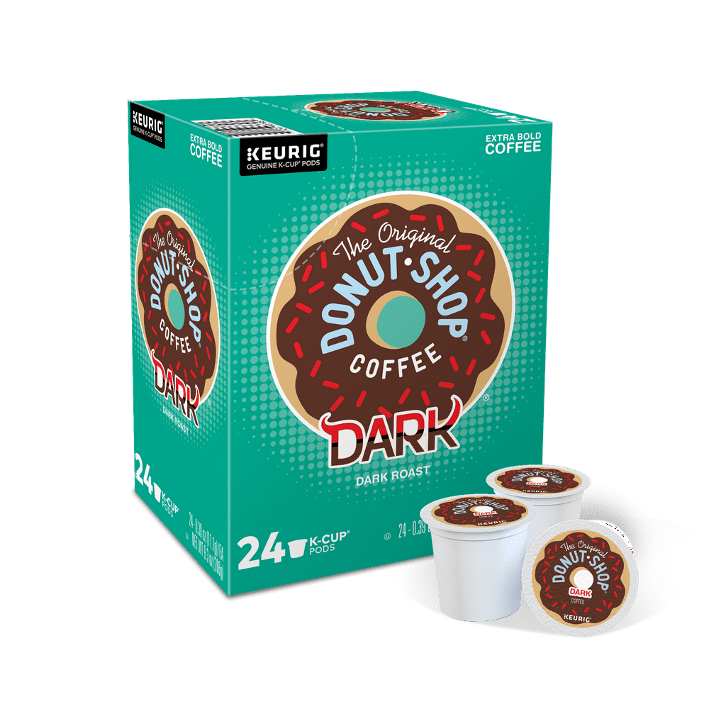 The Original Donut Shop Dark K Cup Coffee Pods Dark Roast 24 Count