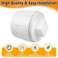 4" PVC Sewer Cleanout Adapter with Plug Pipe Fitting, PVC DWV Flush ...