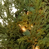National Tree Company 4.5 ft. Pre-Lit Artificial Juniper Slim Spiral ...