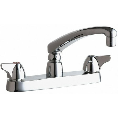 UPC 723537336083 - Chicago Faucets Chrome, Low Arc, Kitchen Sink Faucet ...