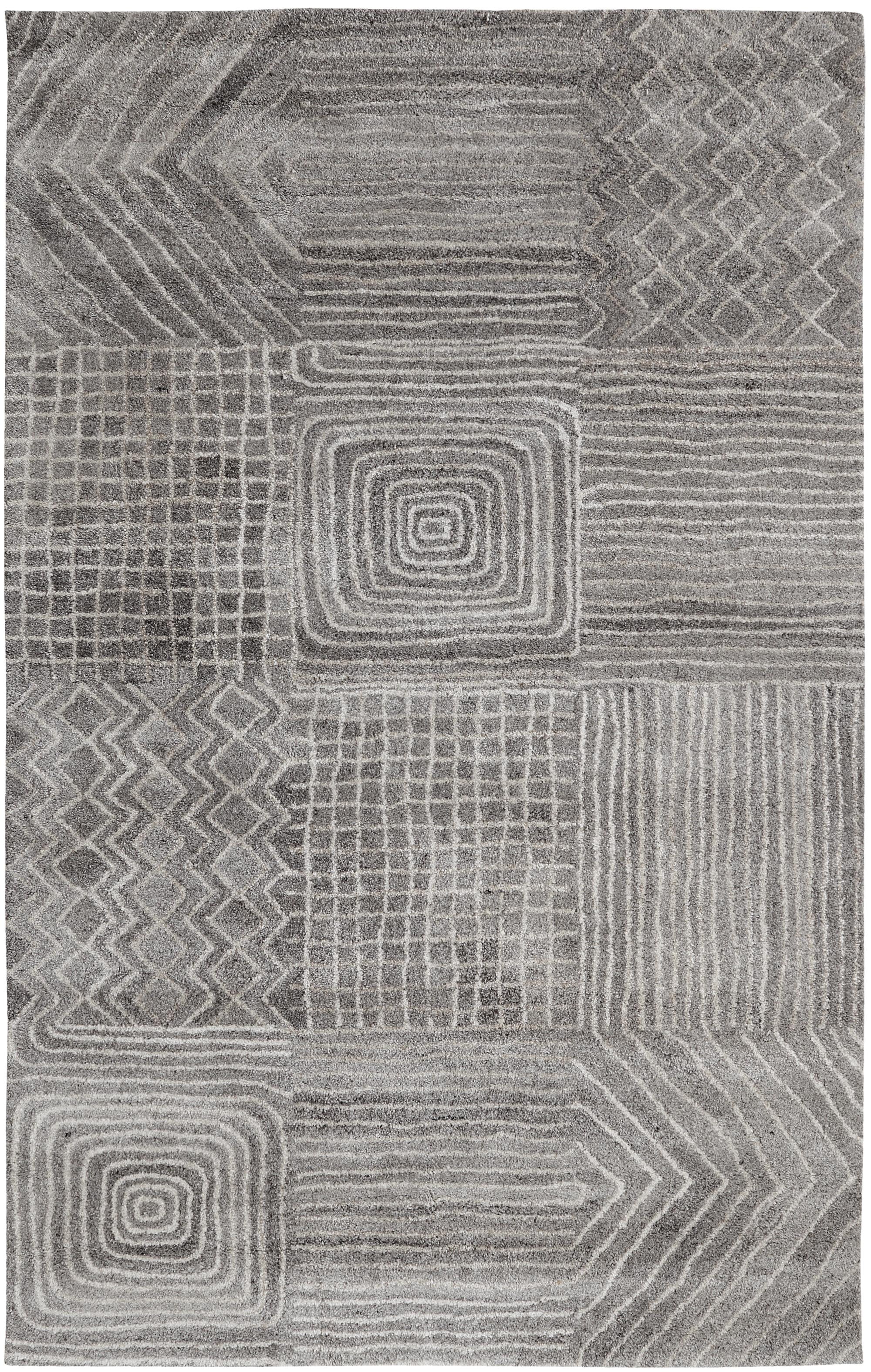 Geometric Posh 4X6 7804-719 Rectangle Rug - Walmart.com