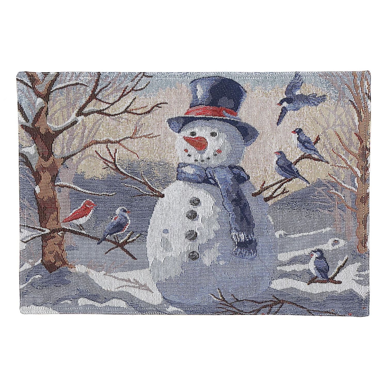 Click here for Ih Casadécor Tapestry Placemat Snowman 13 X 18 - S... prices