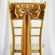 Efavormart 5 Pack Rose Gold Wave Mesh Chair Sashes With Gold ...
