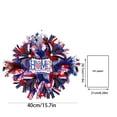 3D Dimensional 4th of July Flag Wreath, Patriotic Independence Day Door ...