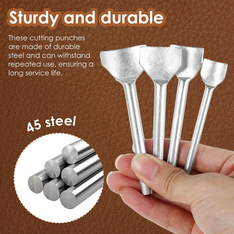 7pcs Half Round Cutter Set 7Pcs Leather V Shape Cutter For Belt And