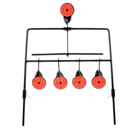 5 Targets Self Resetting Spinning Shooting Target Metal Target Stand ...