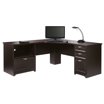 "Realspace® Magellan Performance L-Shape Desk, 71""W, Espresso, Cable ...