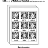 ToteScan QR Labels for Container Organizing, Moving & Storage (45 ...