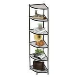 tonchean 6-Tier Carbon Steel Kitchen Corner Shelf Rack Free Standing ...