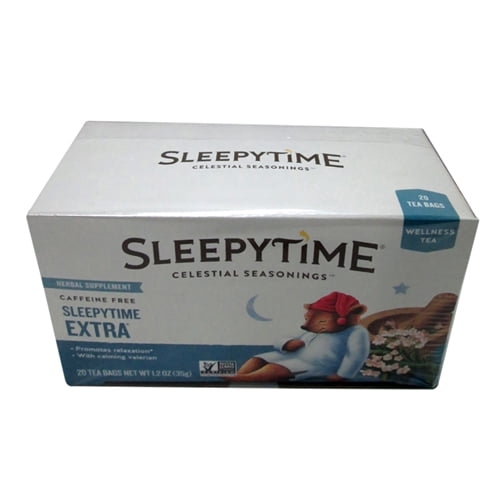 Celestial Seasonings Caffeine Free Herbal Tea, Sleepytime Extra - 20 ...