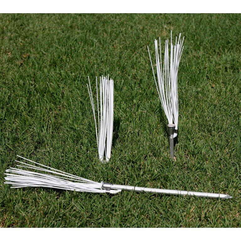 Trail Chasers - 10 Pack White 6-Inch Whiskers With Aluminum Stakes ...