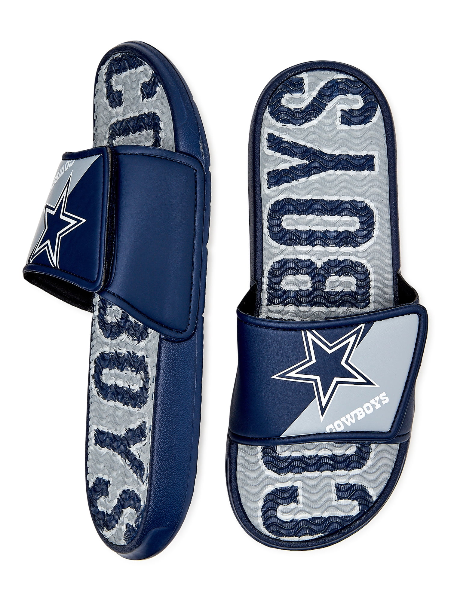 FOCO Dallas Cowboys Men’s Gel Slide Sandals - Walmart.com