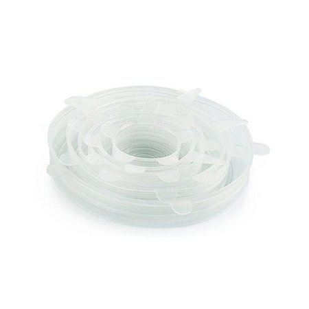 Vemix 6 Piece Food Silicone Expandable Lids For Bowl, Saucepan ...