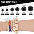 Baking Painted Glass Pearl Bead Strands Pearlized Round Black 3~12mm ...